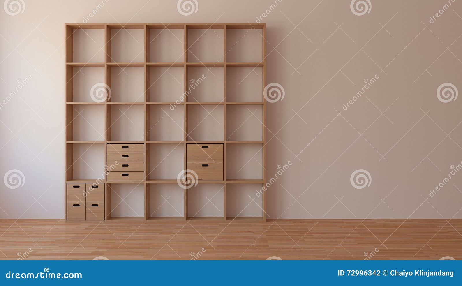 Simple Room Interior Render With White Leather Sofa In Darck White ...