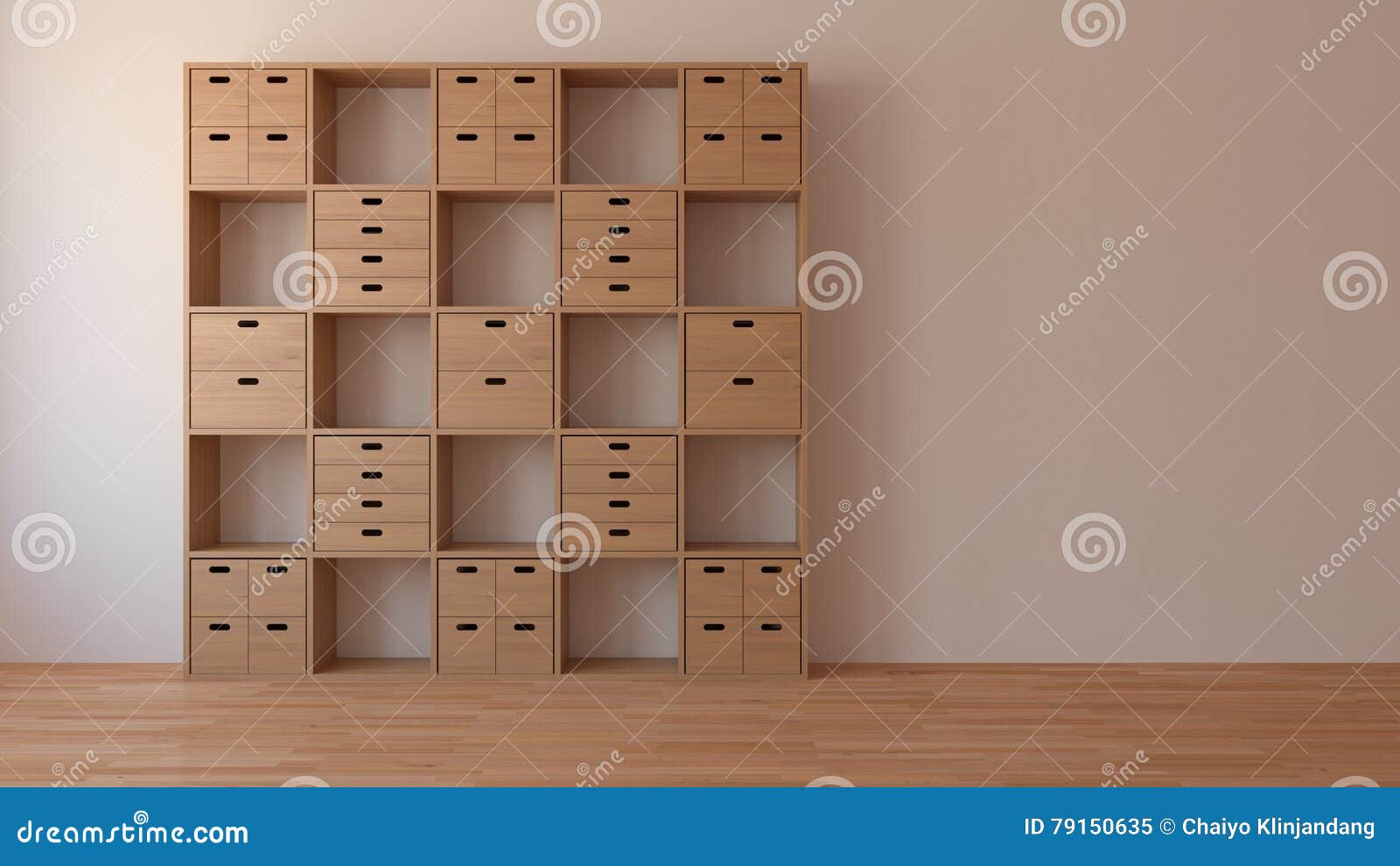 Simple Room 002 / 3d Rendering Stock Illustration - Illustration of ...