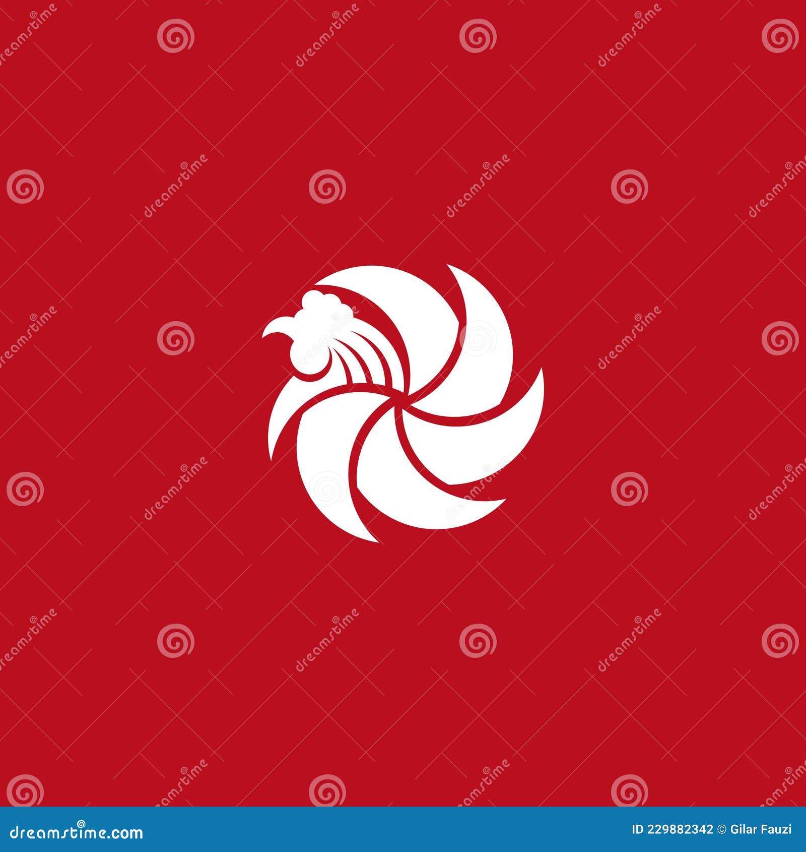 Simle rooster logo stock vector. Illustration of sign - 229882342