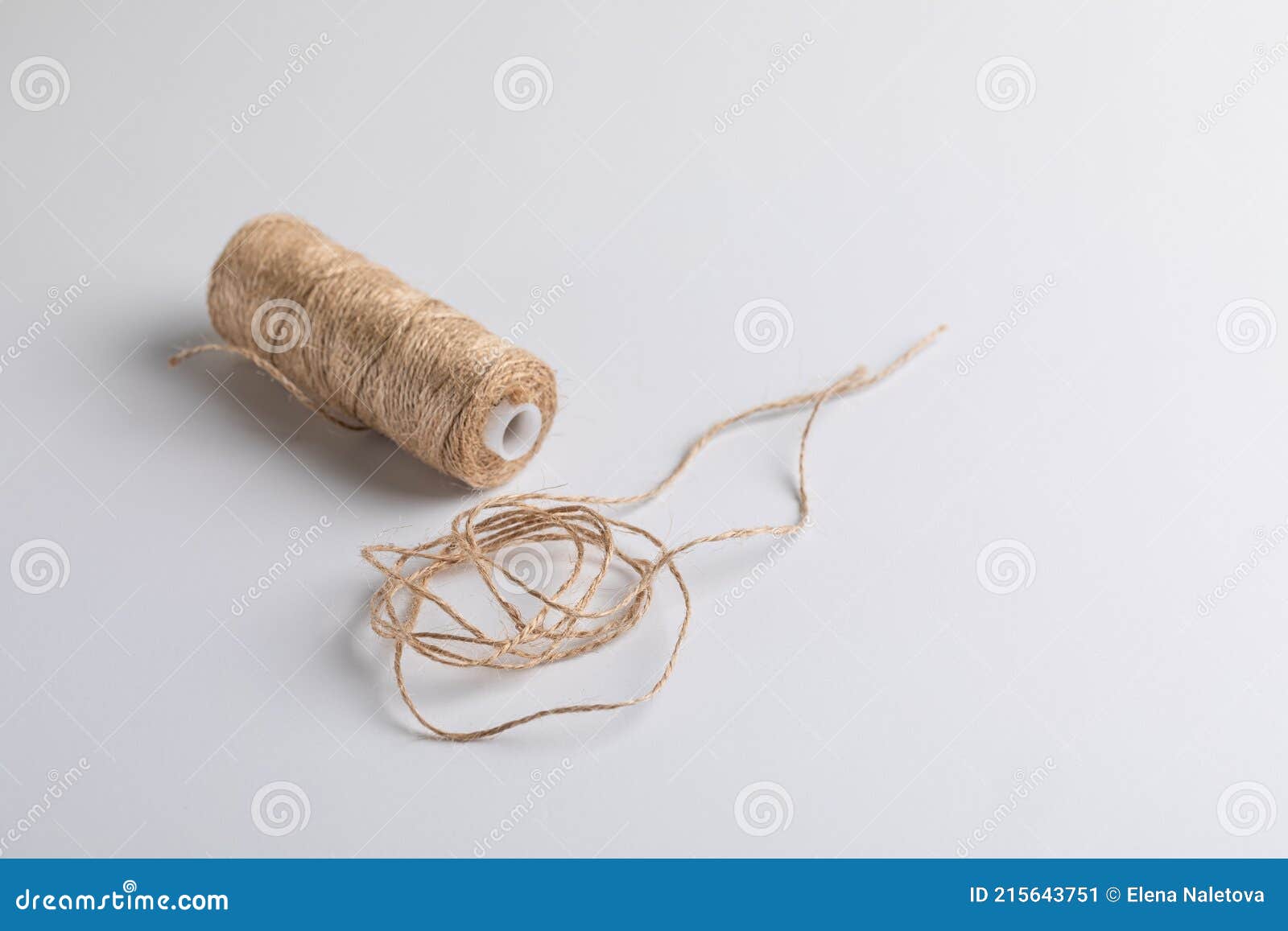 A Simple Rope Made of Jute for Decorative Packaging of Presents ...
