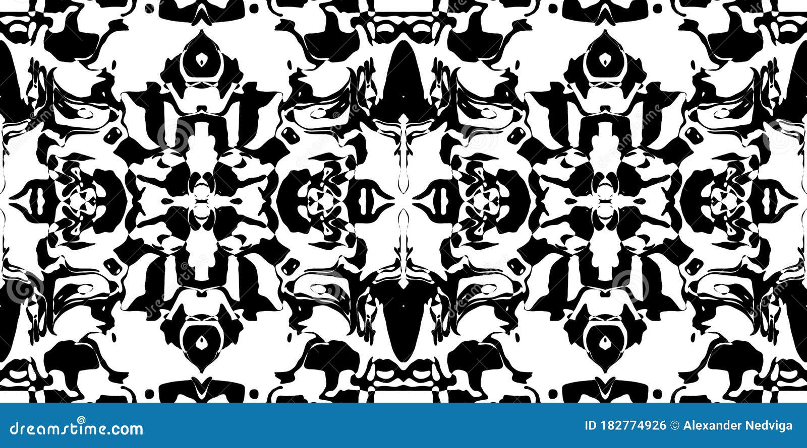 Simple Rorschach Test Ink Blot Texture. Stock Illustration ...
