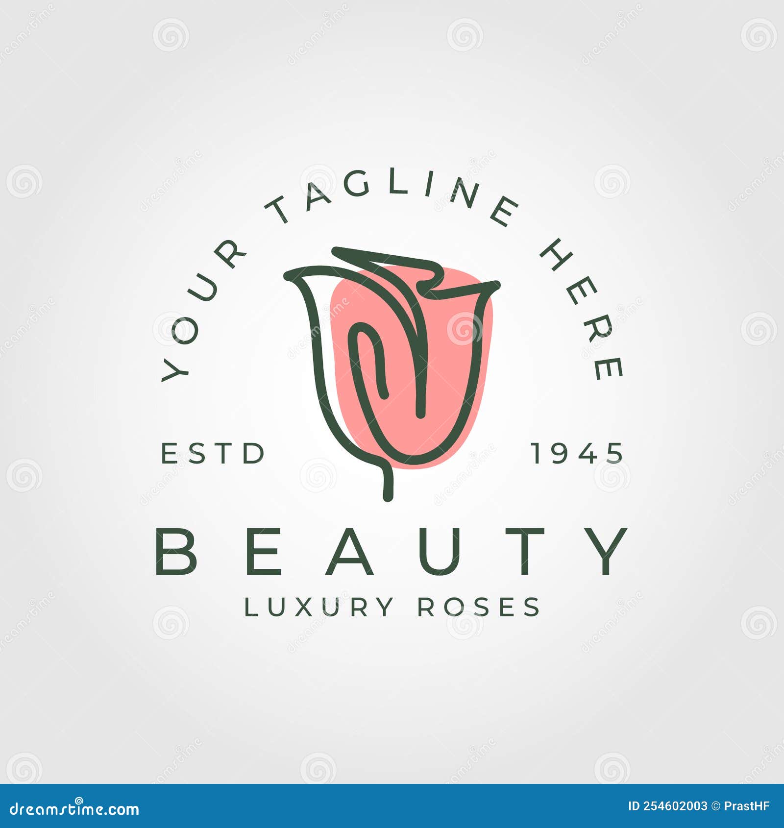 Simple Rose Flower Icon Logo Vector Illustration Design Stock Vector ...