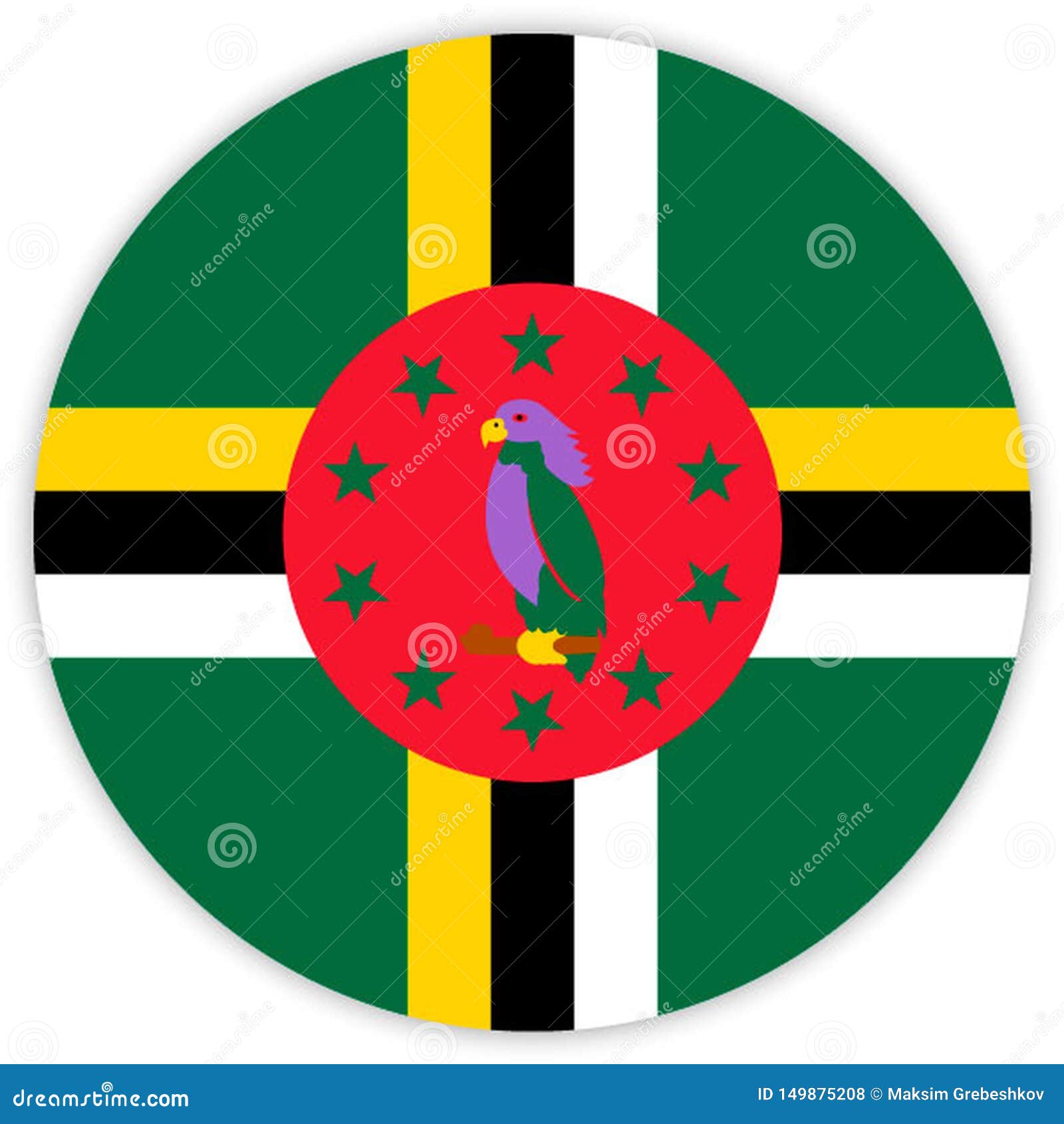 Simple Round Flag . Vector Illustration Stock Illustration ...