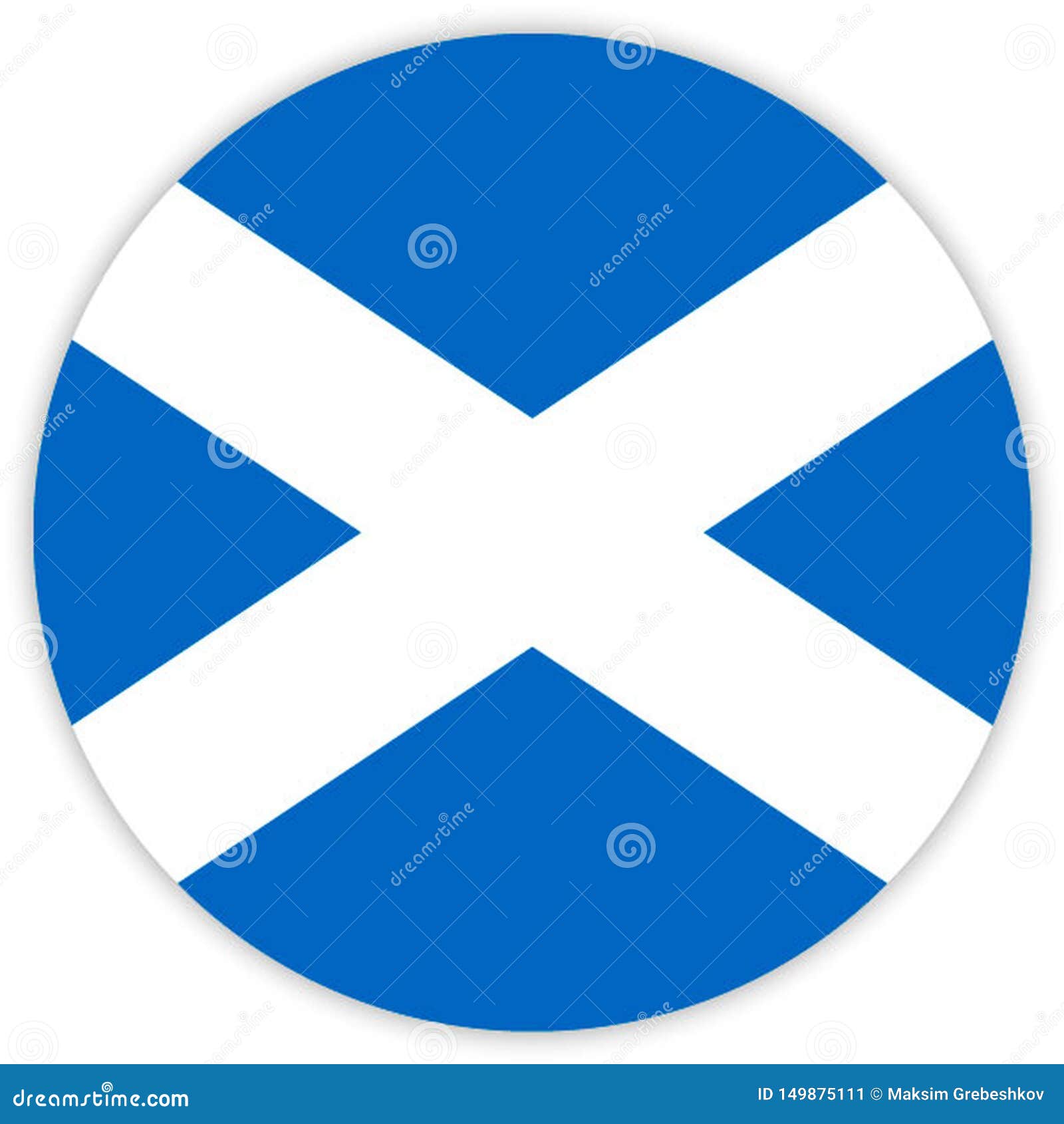 Simple Round Flag . Vector Illustration Stock Illustration ...