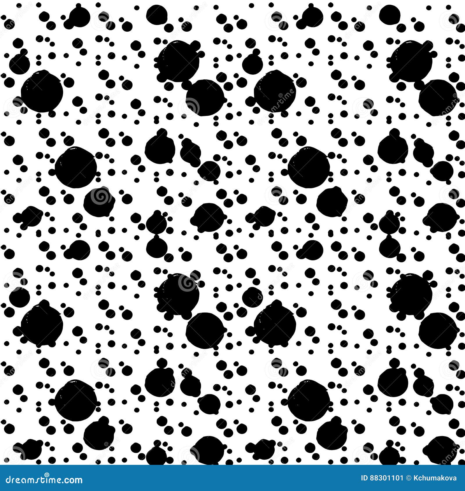 Simple Round Geometric Shapes Randomly Scattered Stock Illustration ...