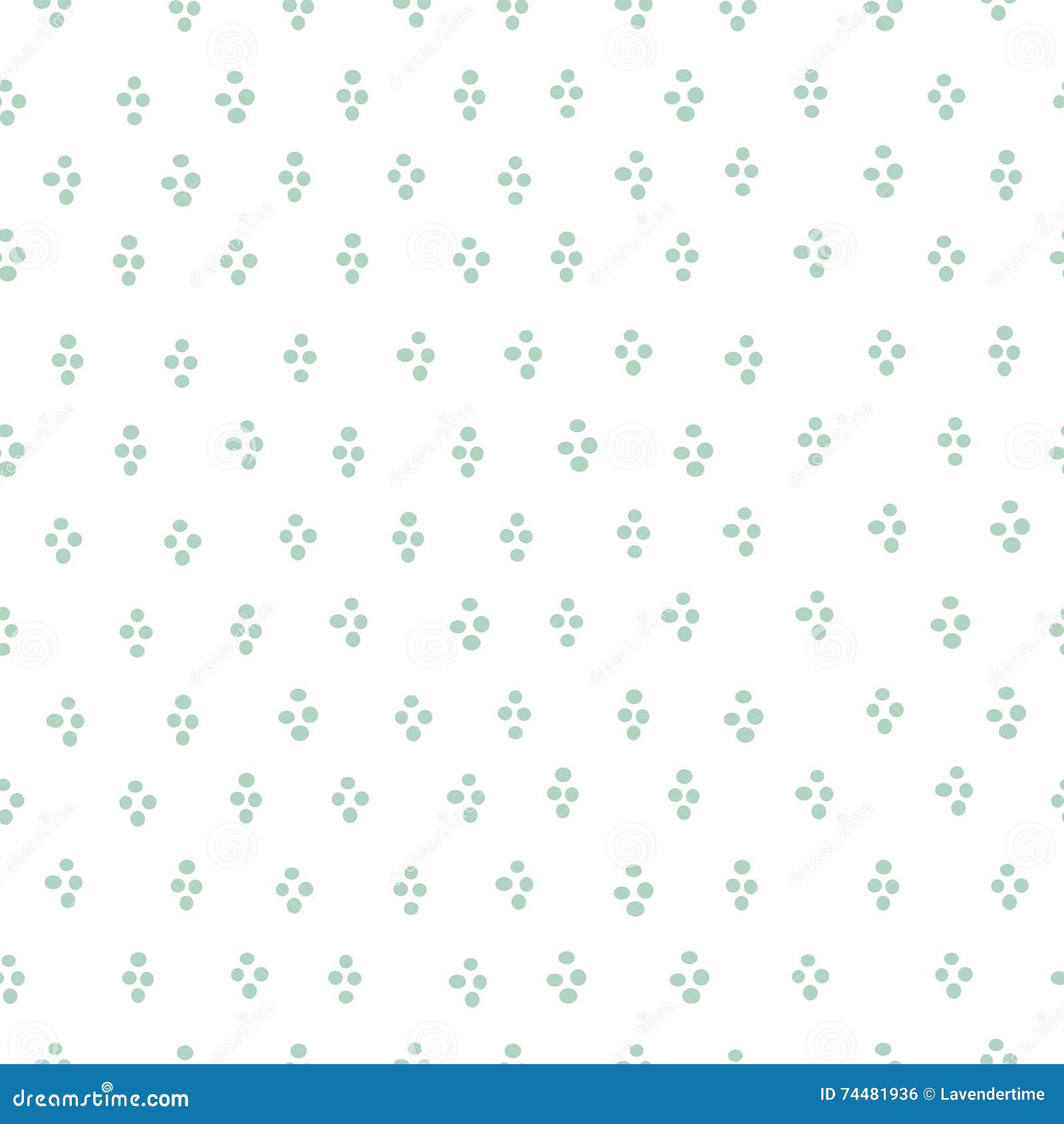 Simple Round Mint Blob Confetti Seamless Vector Print Stock Vector ...