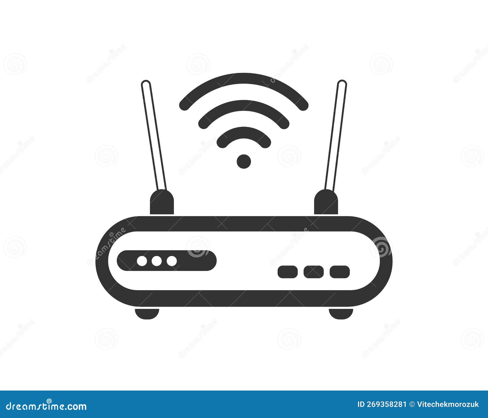 Simple Router Vector Icon Design Template Stock Illustration ...