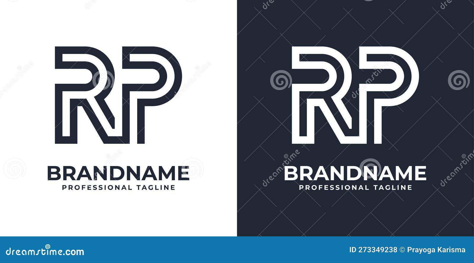 Simple RP Monogram Logo, Suitable for Any Business with RP or PR ...