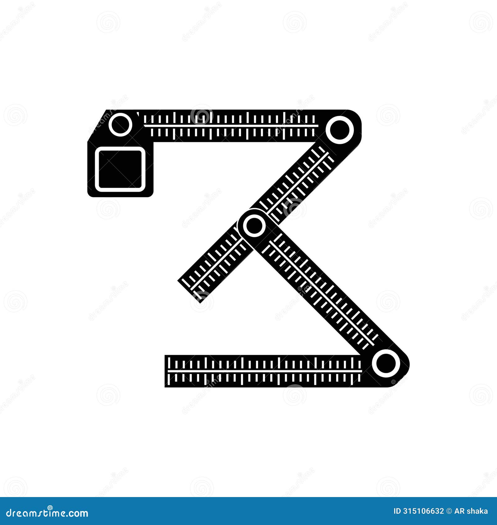 Simple Ruler Vector With Minimalist And Modern Design Stock Photography ...