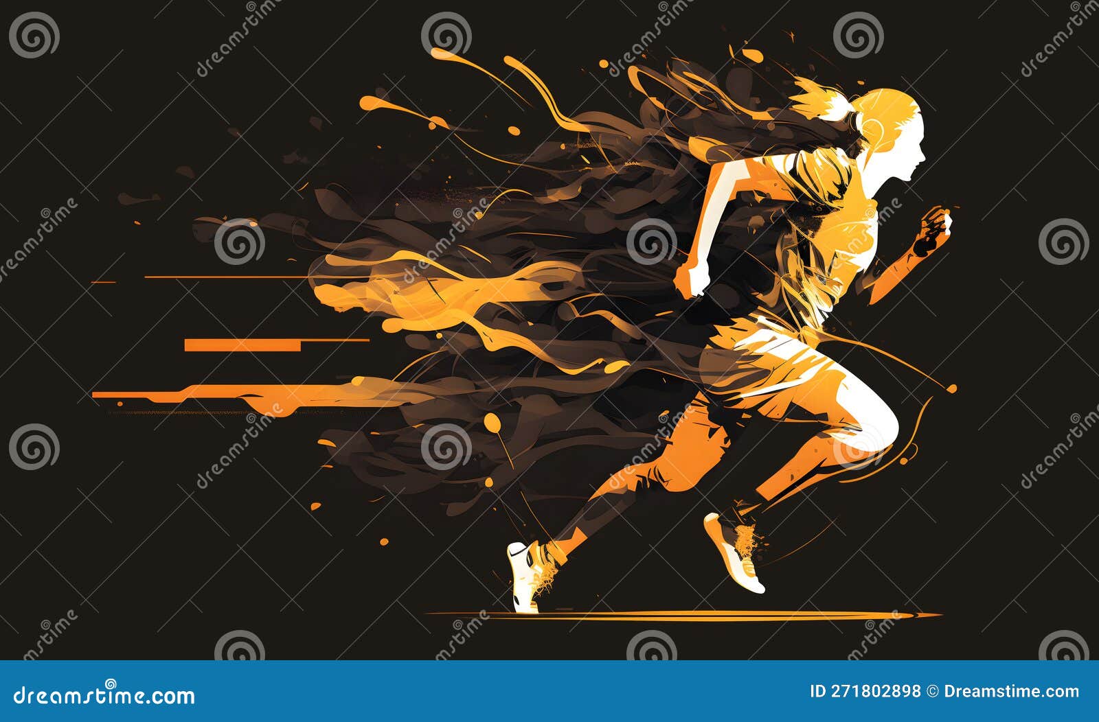 Simple runner graphics. stock illustration. Illustration of simple ...