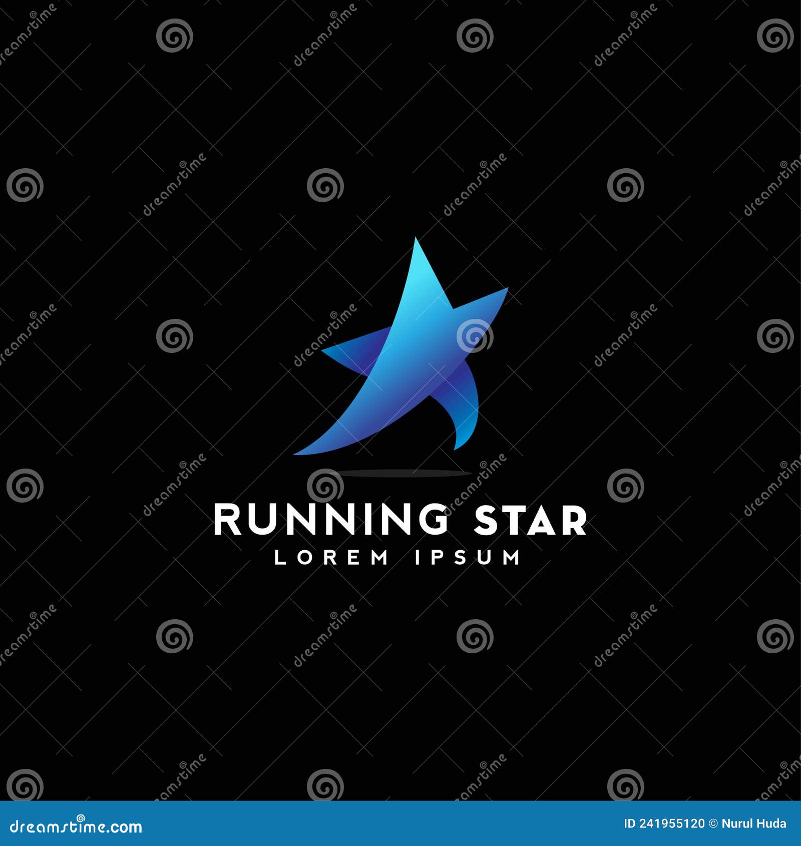 Simple Running Star Logo Design, Minimalist Star Logo Concept, Icon ...