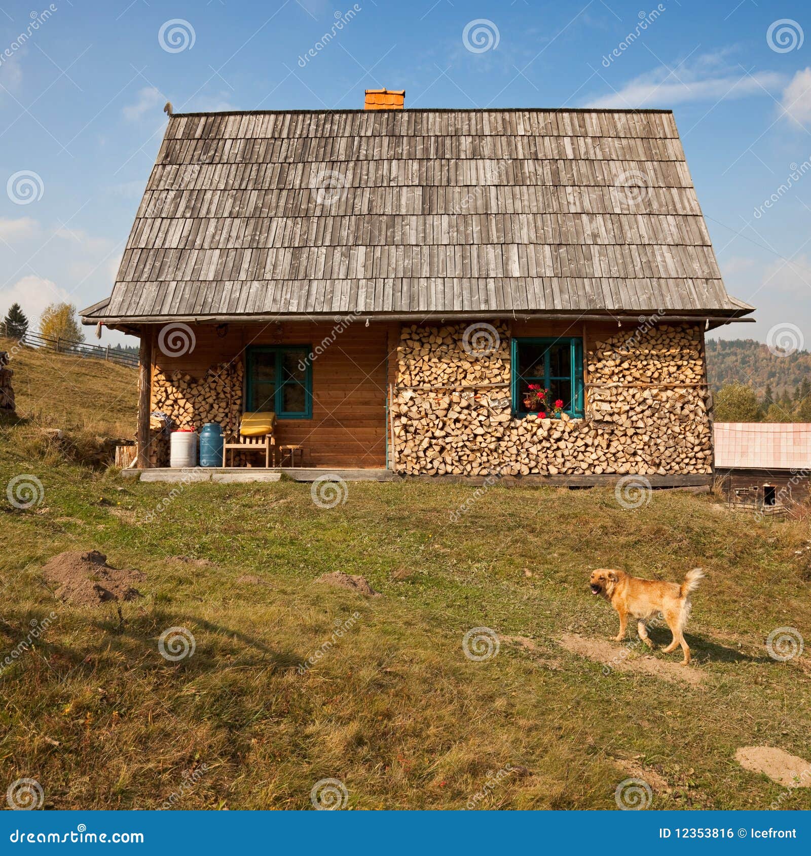 Simple rural house stock photo. Image of natural, window - 12353816