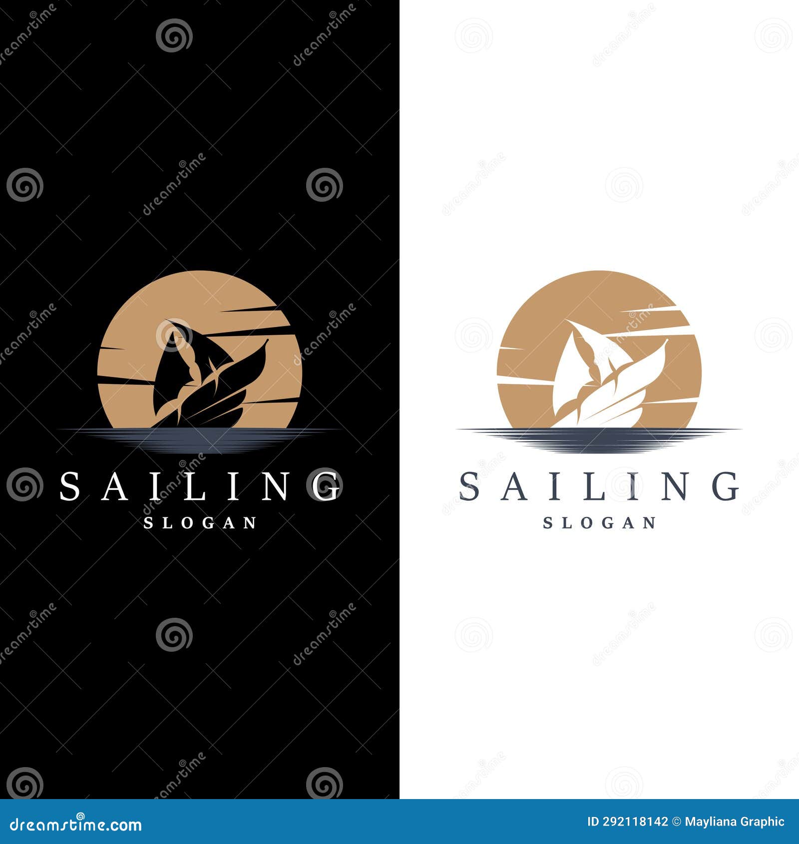 Simple Sailboat Logo Design, Symbol Vector Template Stock Vector ...