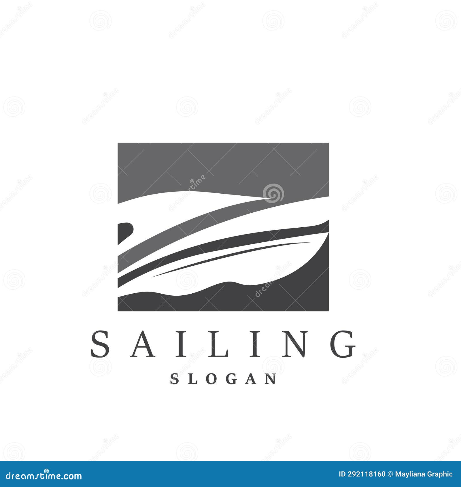 Simple Sailboat Logo Design, Symbol Vector Template Stock Vector ...