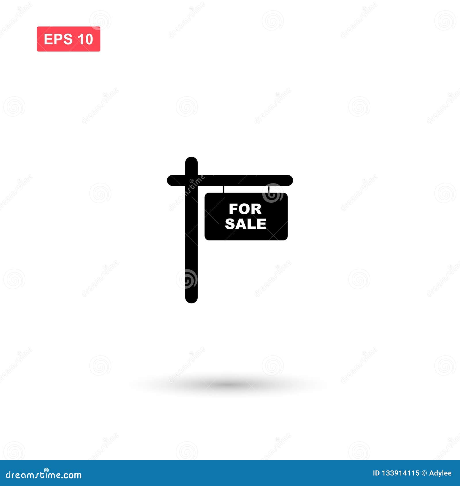 Simple for Sale Sign Vector Isolated 2 Stock Vector - Illustration of ...