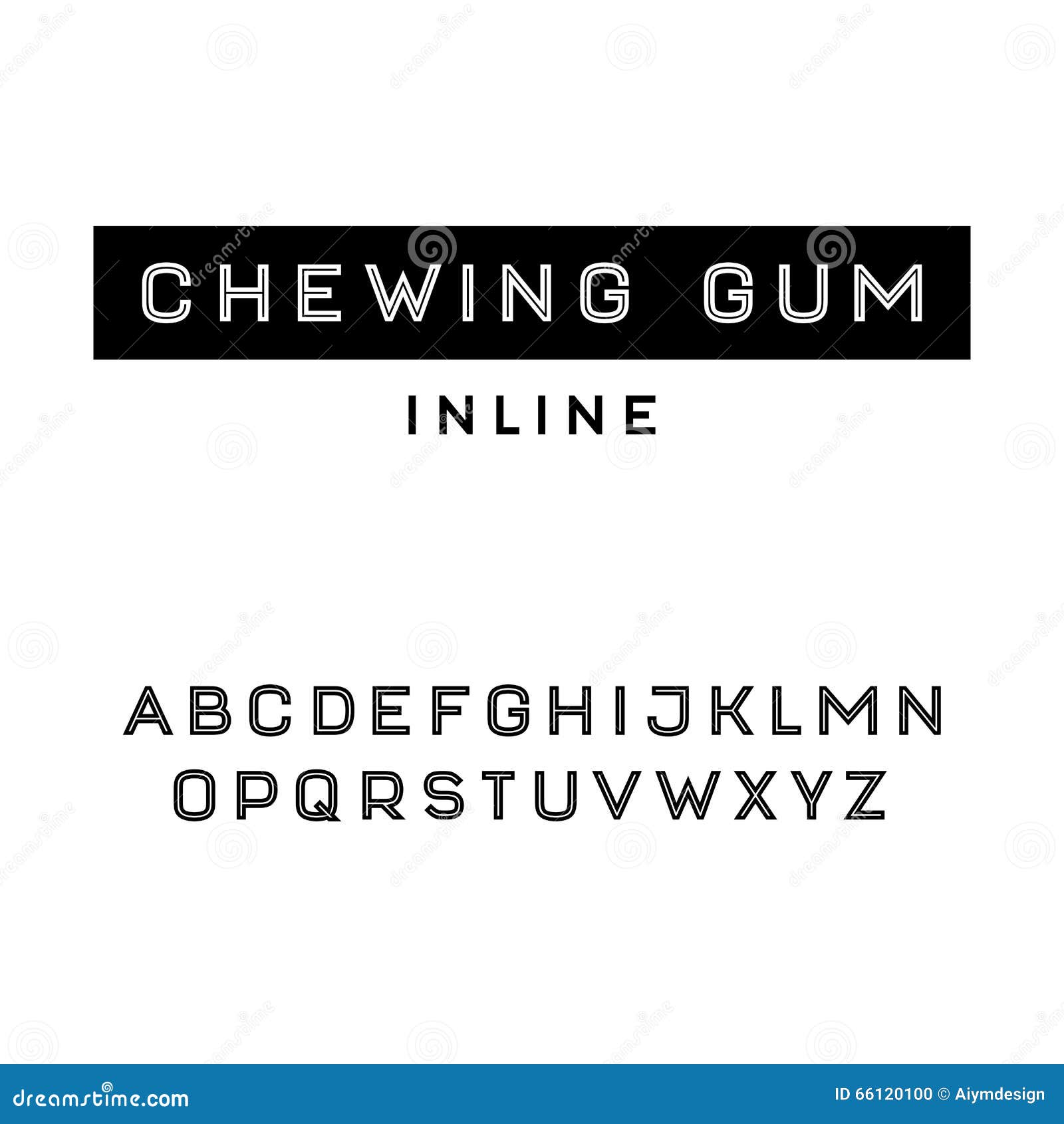 Simple Sans Serif Font in Uppercase Stock Vector - Illustration of ...