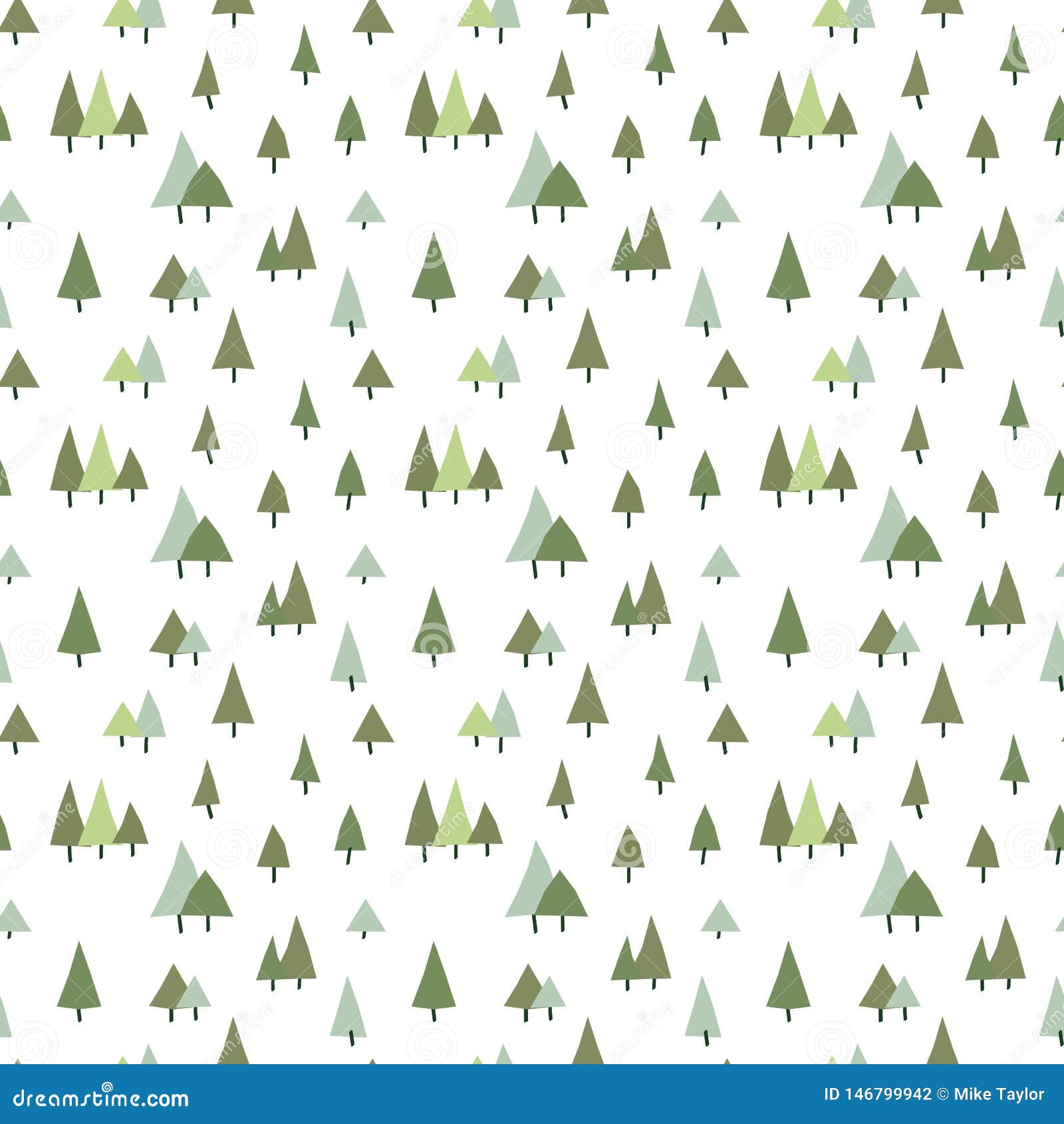 Simple Scandinavian Tree Pattern Vector Illustration | CartoonDealer ...