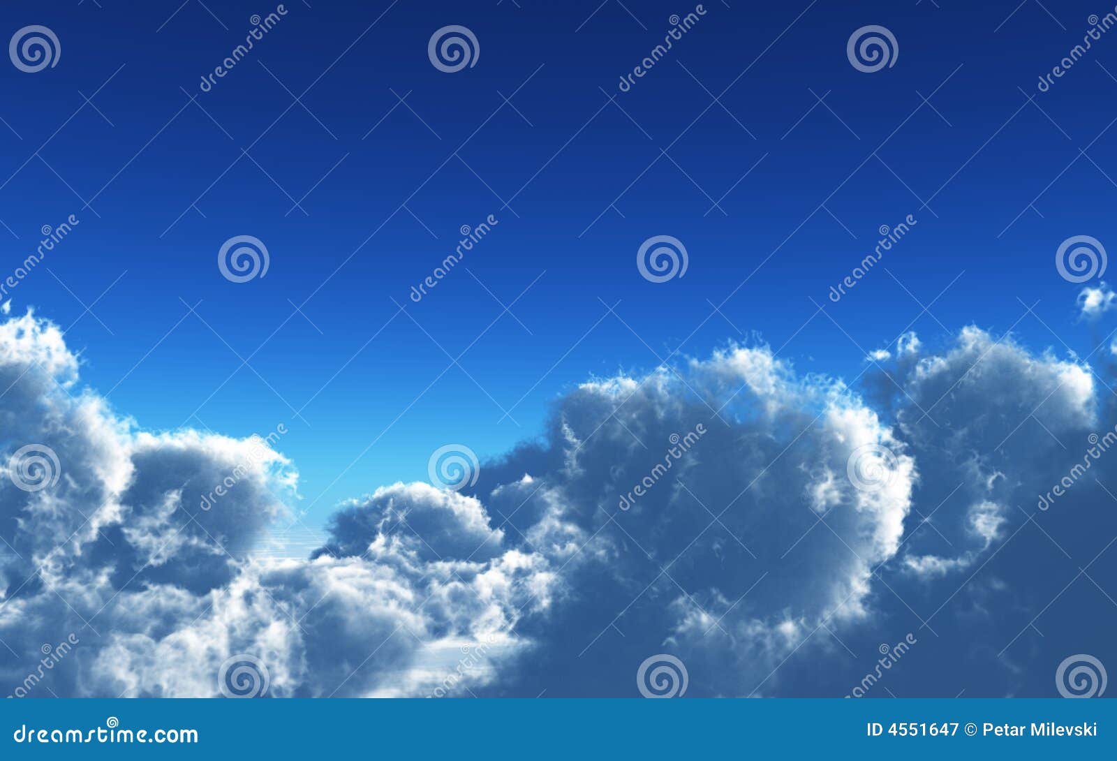Simple scene with clouds stock image. Image of nature - 4551647