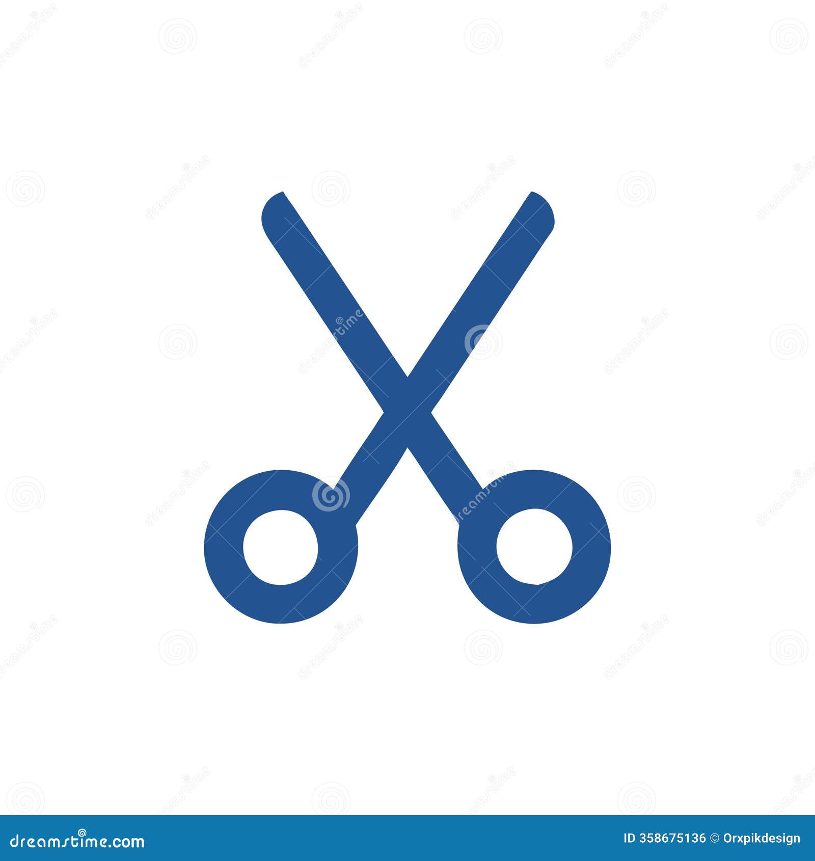 Simple Scissors Symbol Icon Vector Illustration | CartoonDealer.com ...