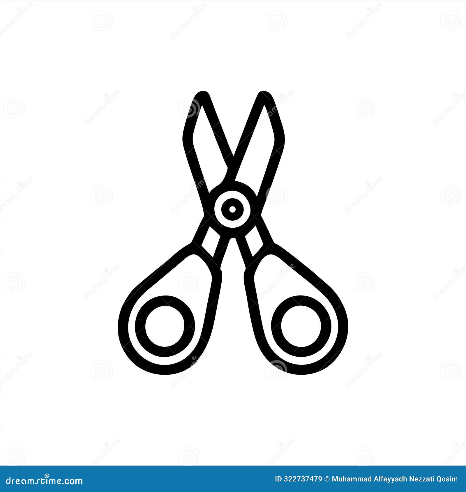 Simple Scissors Vector with Minimalist and Modern Design Stock ...