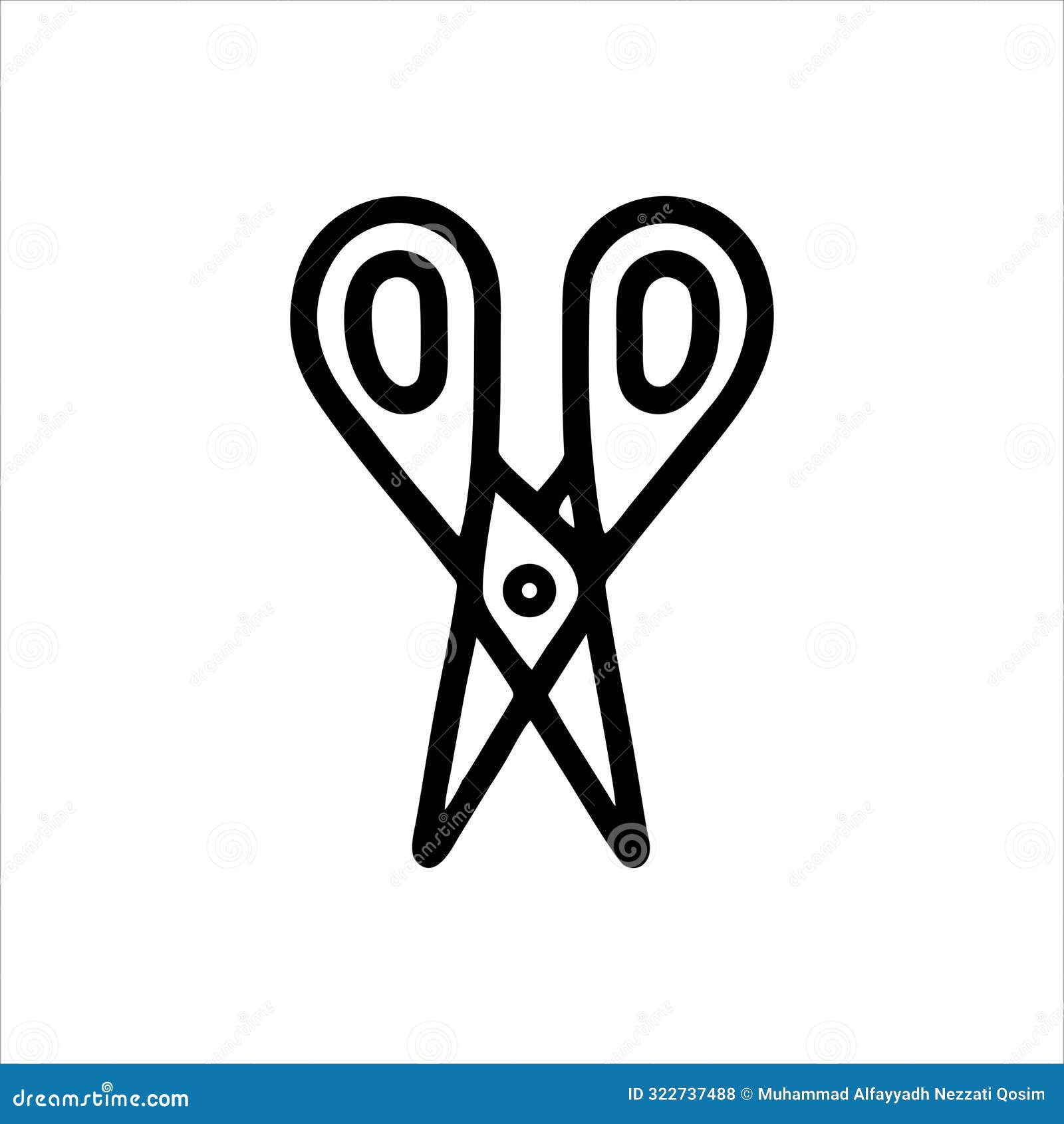 Simple Scissors Vector with Minimalist and Modern Design Stock ...