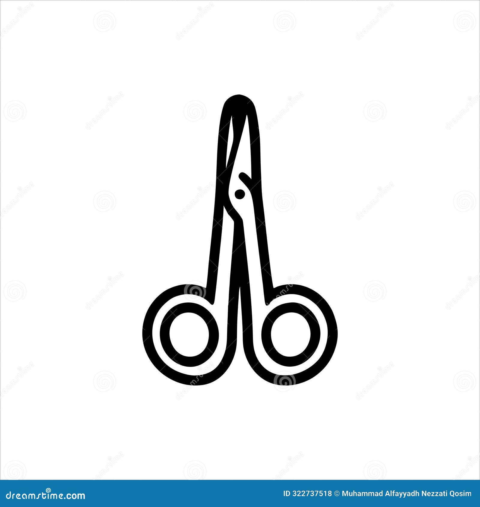 Simple Scissors Vector with Minimalist and Modern Design Stock ...