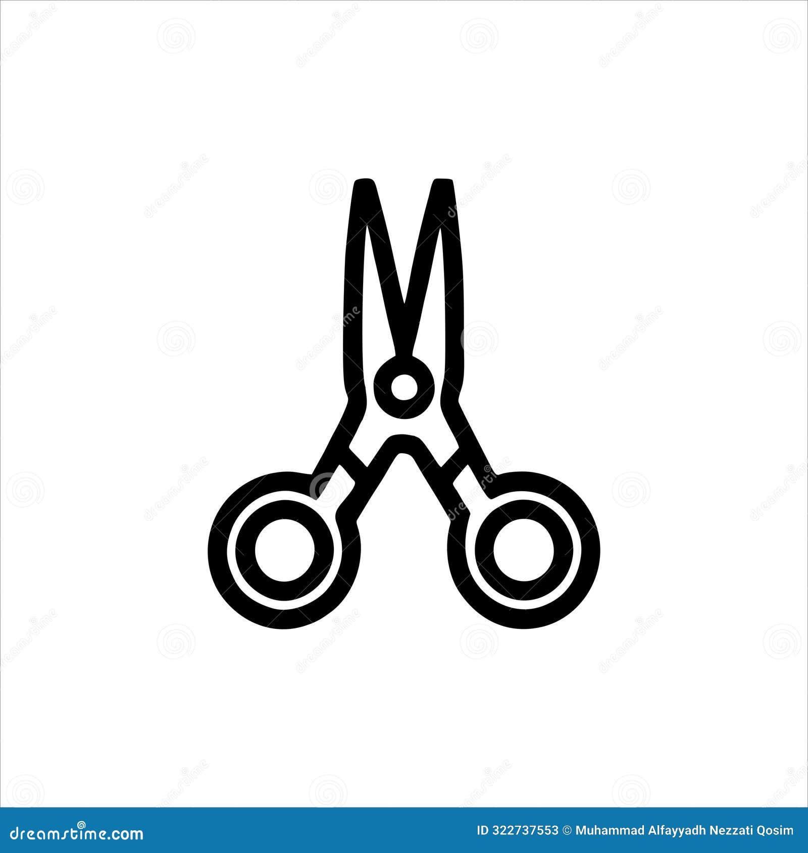 Simple Scissors Symbol Icon Vector Illustration | CartoonDealer.com ...