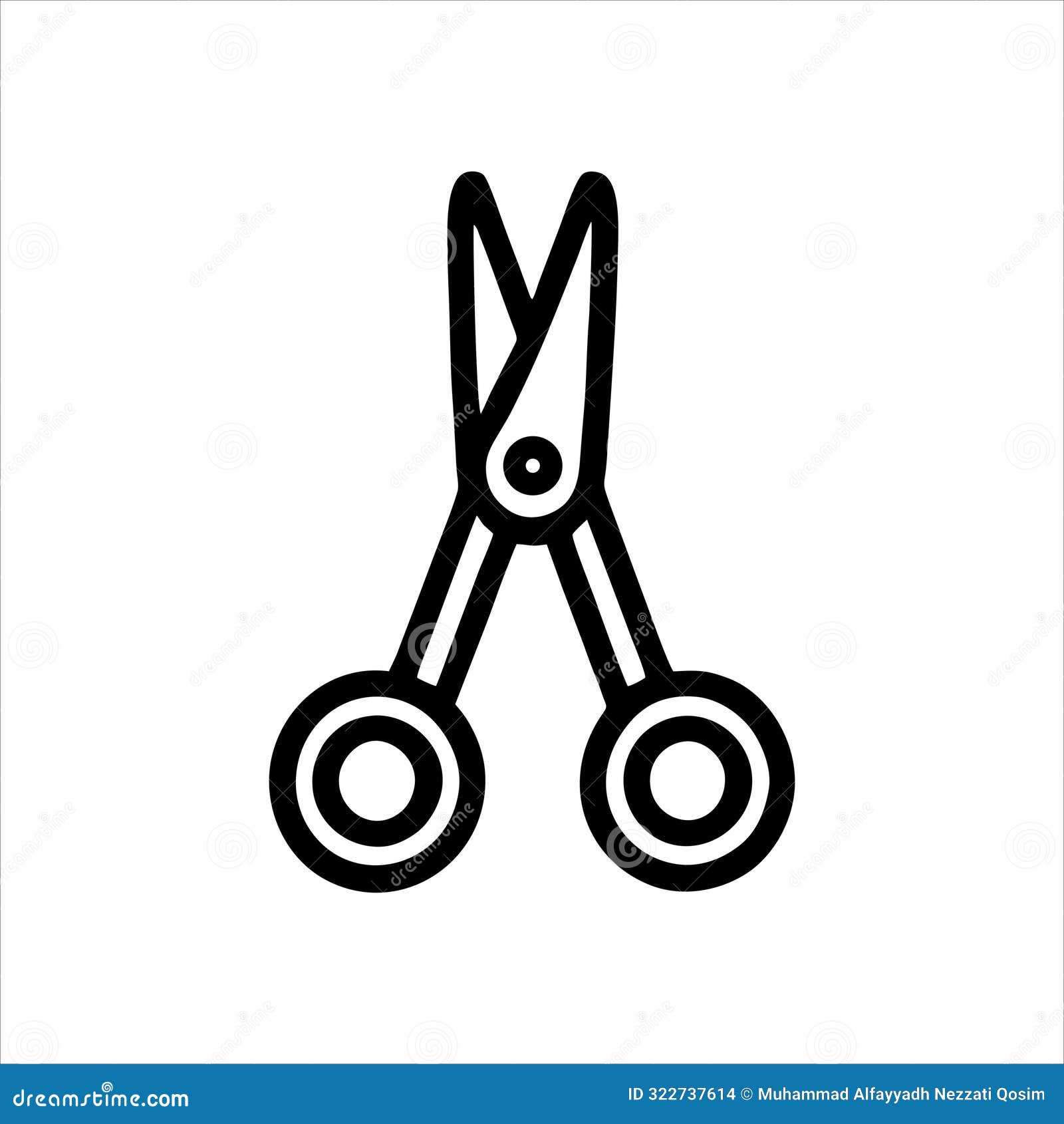 Simple Scissors Vector with Minimalist and Modern Design Stock ...