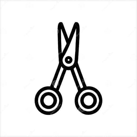 Simple Scissors Vector with Minimalist and Modern Design Stock ...