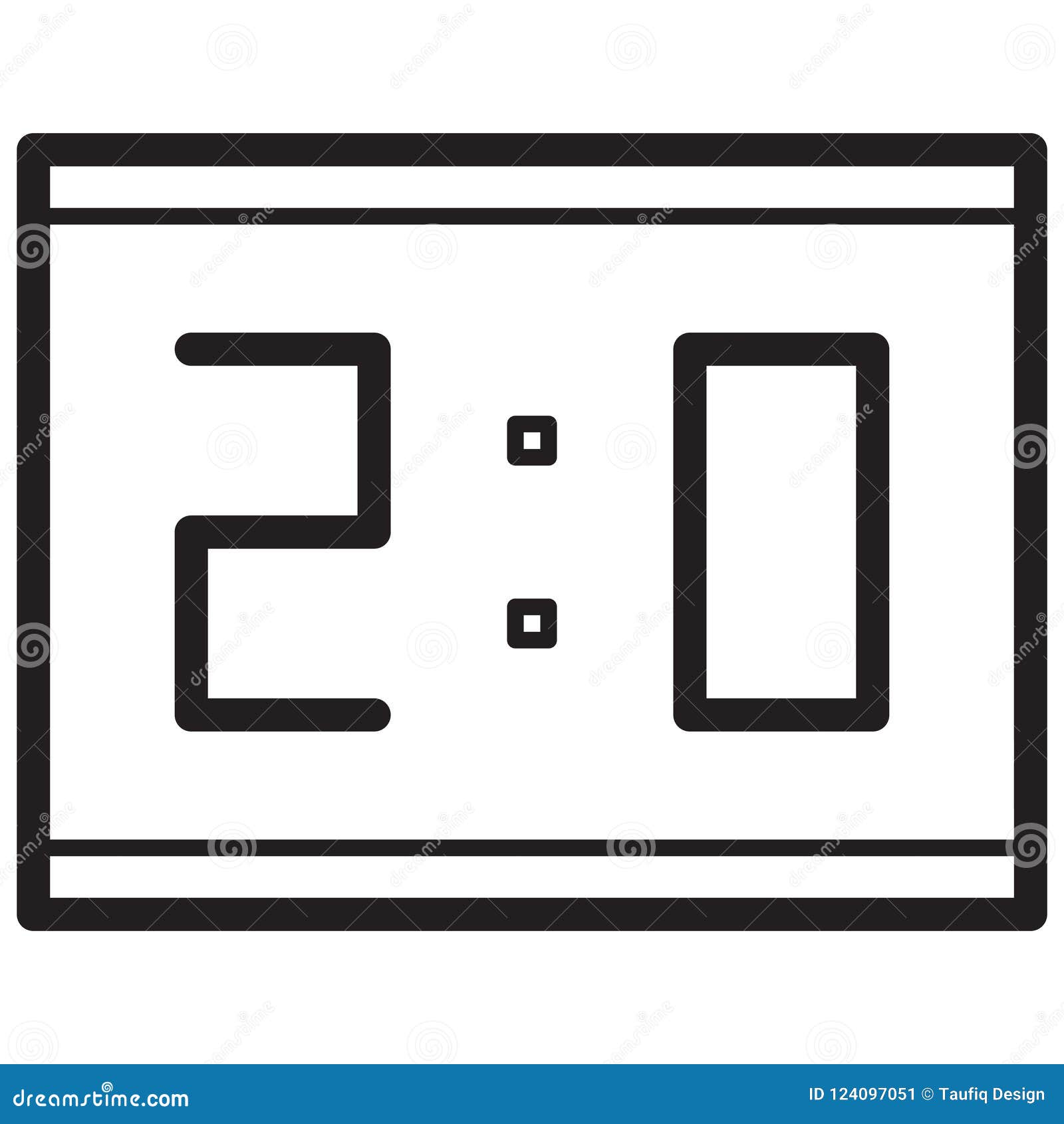 Simple Score Board Related Vector Line Icon. Outline Style Stock Vector ...