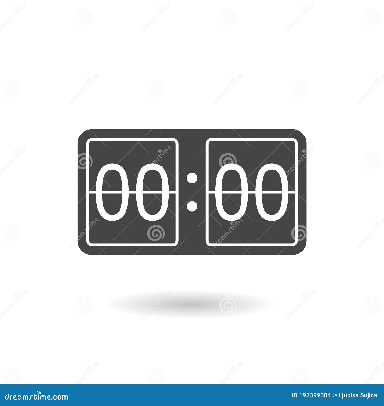 Simple Scoreboard Icon with Shadow Stock Vector - Illustration of level ...