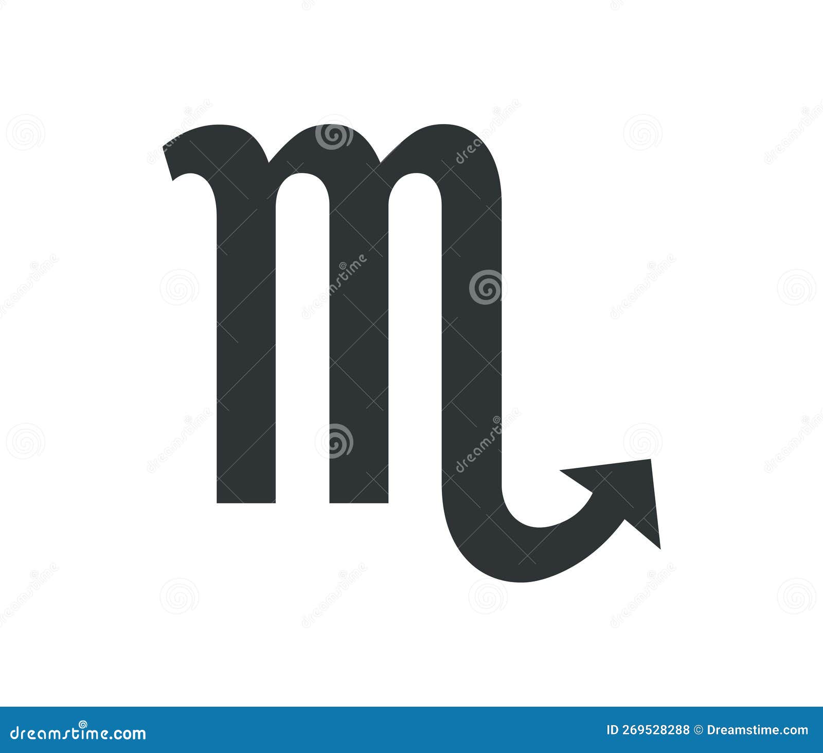 Simple Scorpio Astrological Sign. Concept of Astrology Stock Vector ...