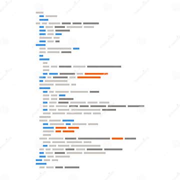 Simple Script Program Code on White Background. Vector Stock Vector ...