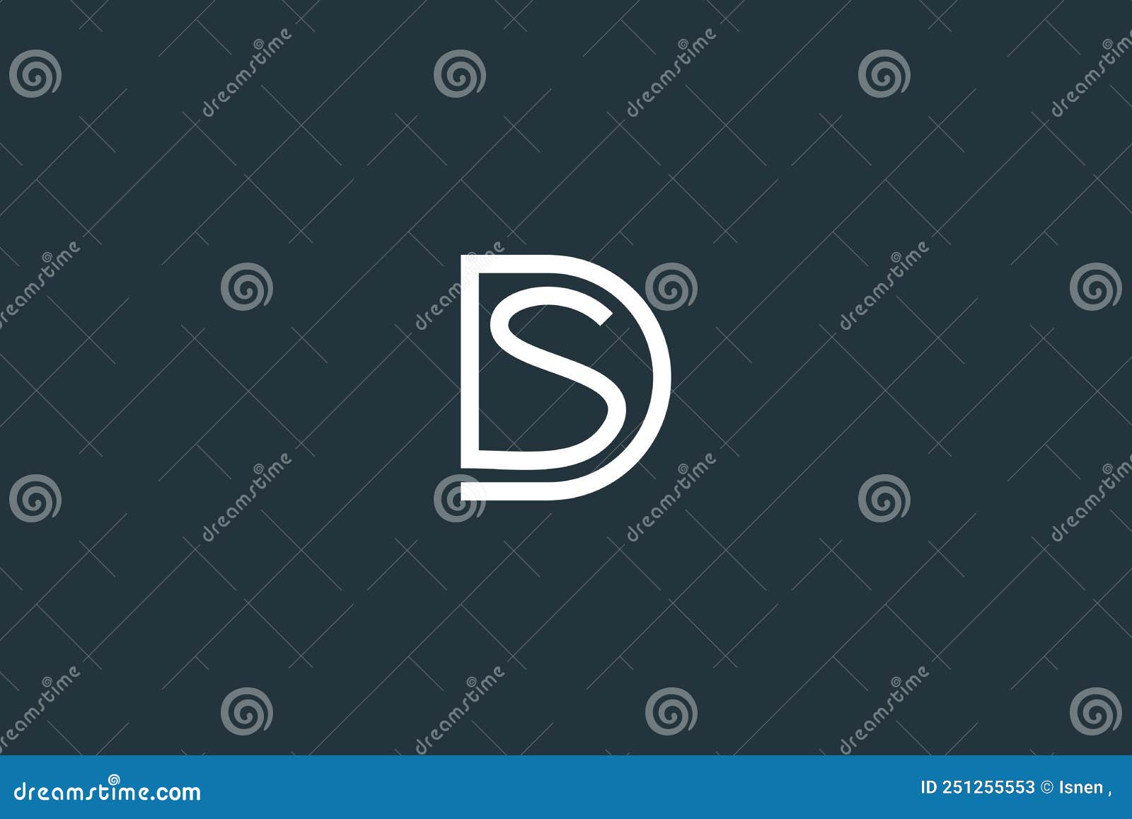 Simple SD Letter Logo Design Vector Stock Vector - Illustration of ...