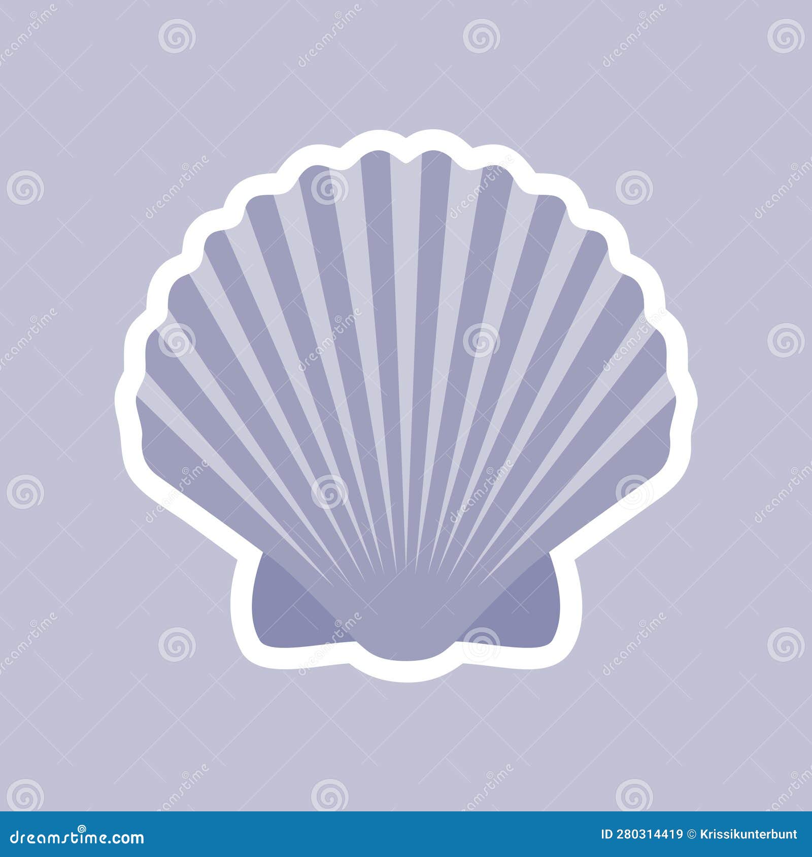 Simple Sea Shell Icon Graphic Isolated Vector Stock Vector ...