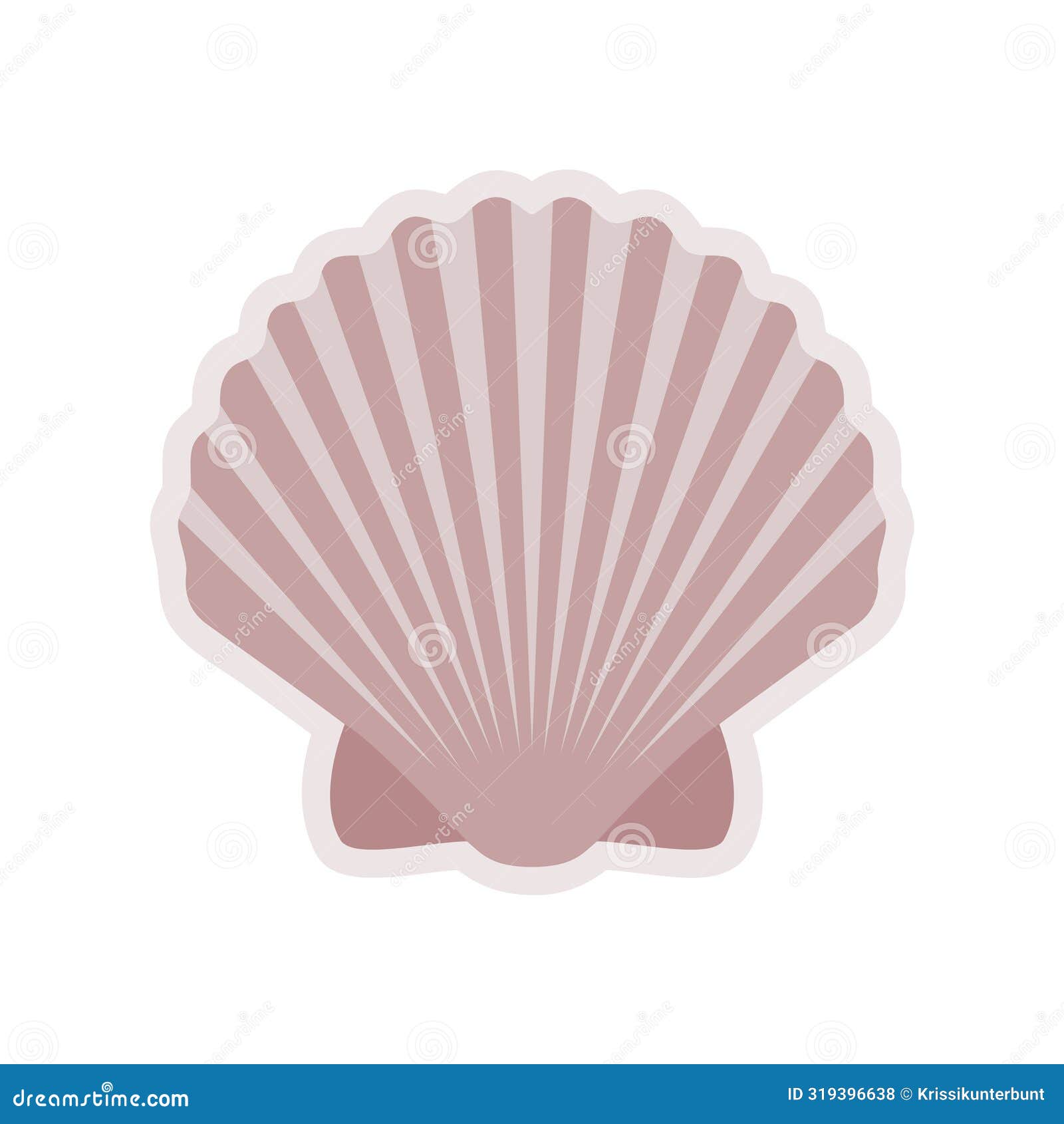 Simple Sea Shell Icon Graphic Isolated Vector Stock Vector ...