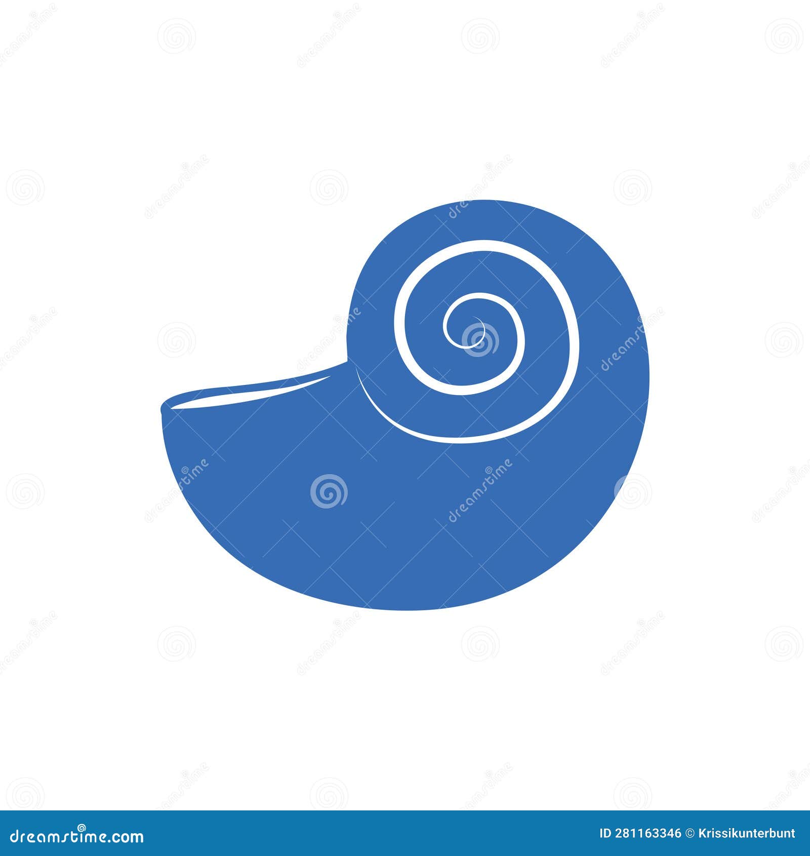 Simple Sea Shell Icon Graphic Isolated Vector Stock Vector ...