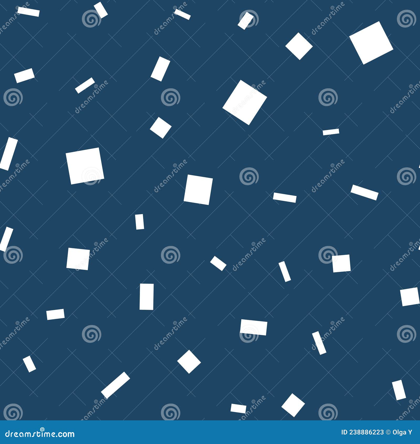 Simple Seamless Abstract Vector Background with Squares on a Dark Blue ...