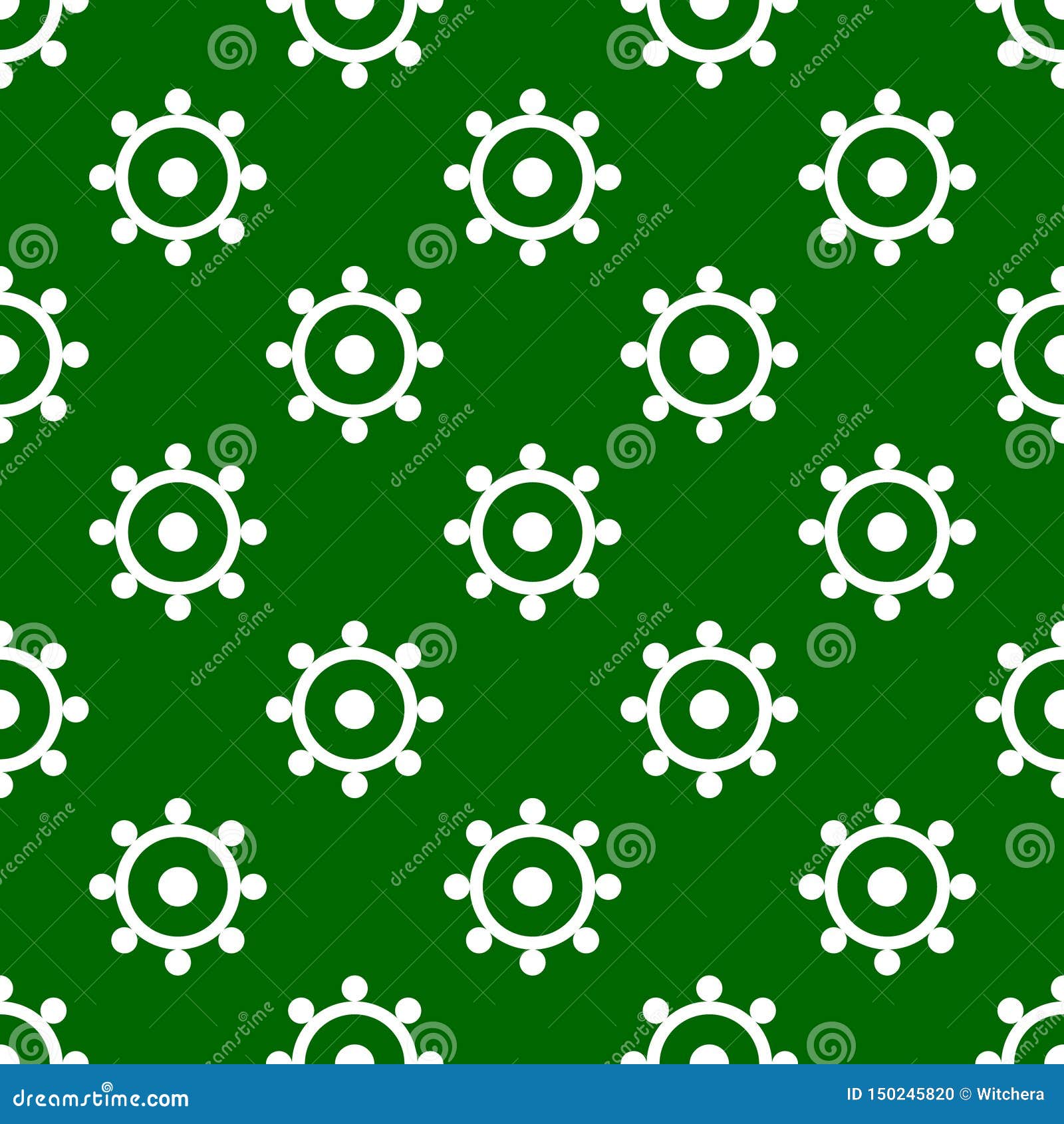 Simple Seamless Circle Pattern Stock Vector - Illustration of template ...