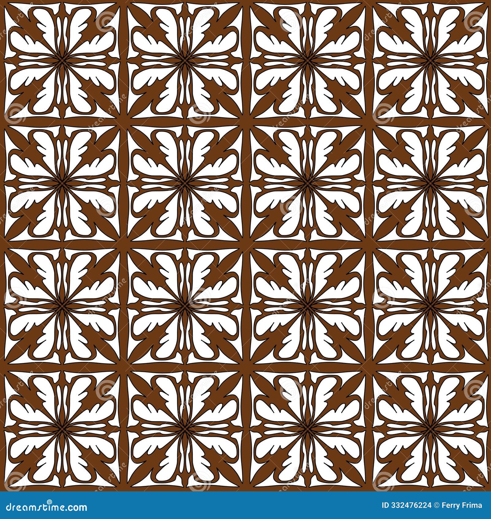 Simple Seamless Geometric Pattern of Repeated Shapes with Brown White ...