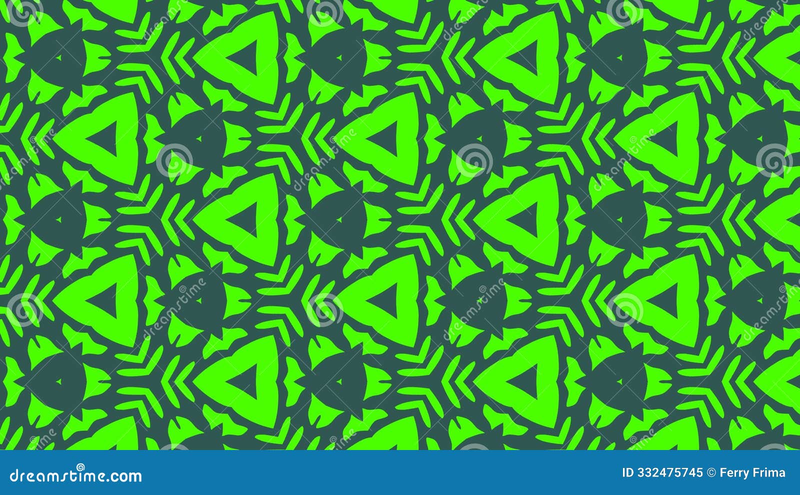 Simple Seamless Geometric Pattern of Repeated Shapes with Green Stock ...