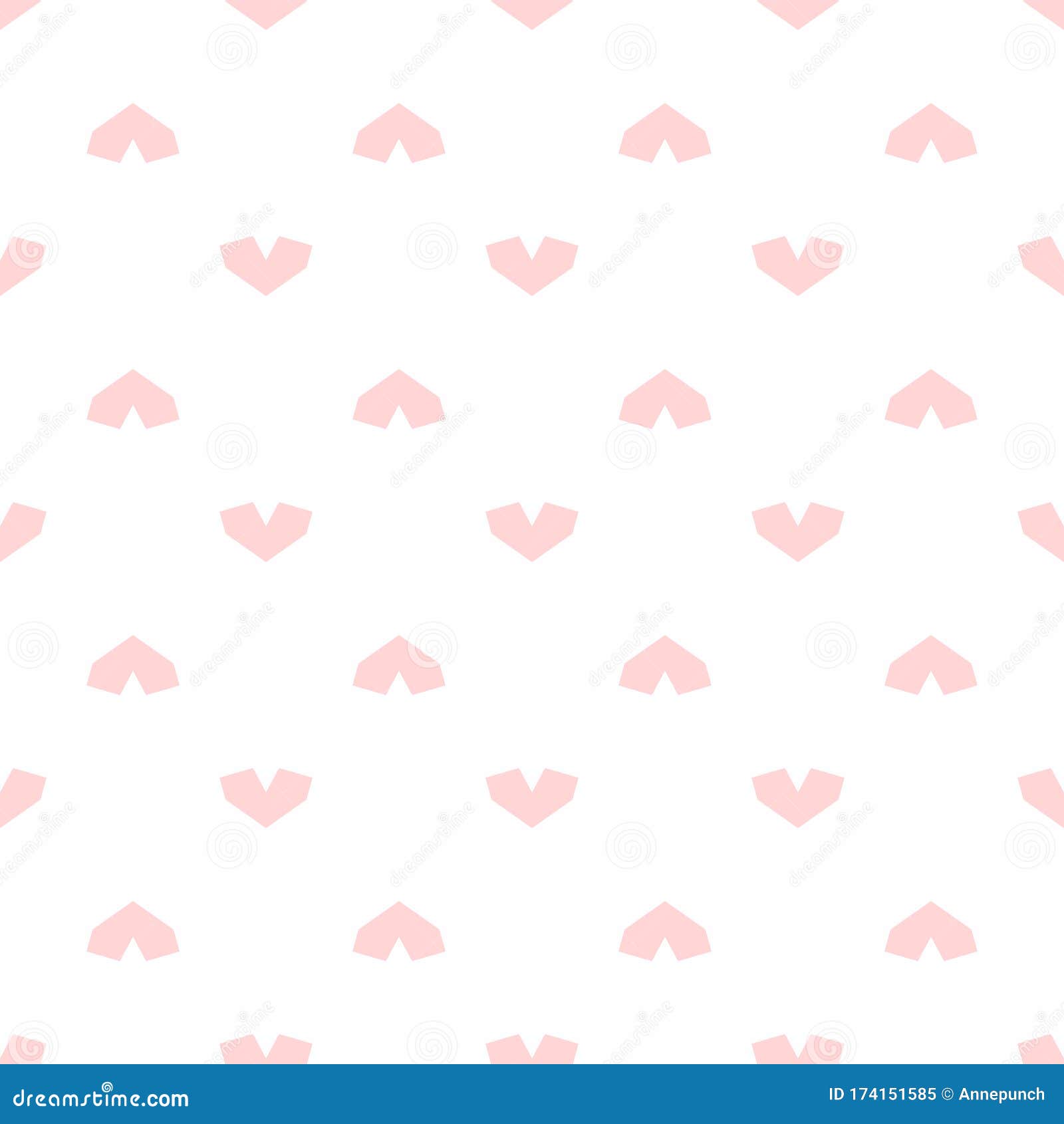 Simple Seamless Pattern with Hearts. Romantic Print Stock Vector ...