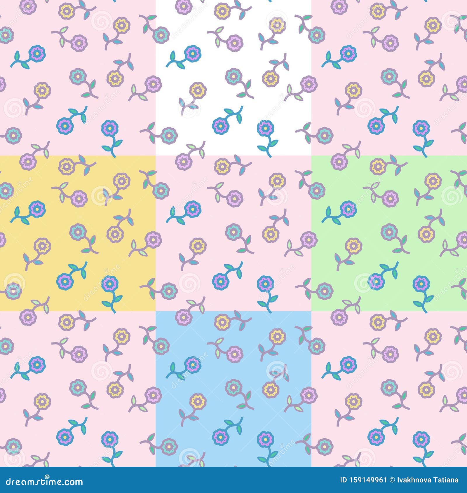 Simple Seamless Pattern, Minimalistic Branch Ornament. Pattern for ...