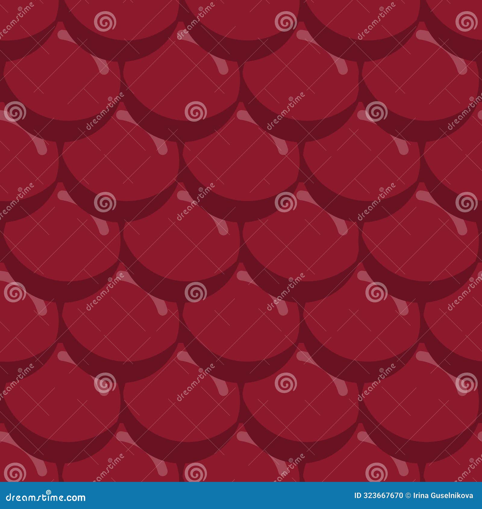 Simple Seamless Pattern of Raspberry Texture. Bright Illustration for ...