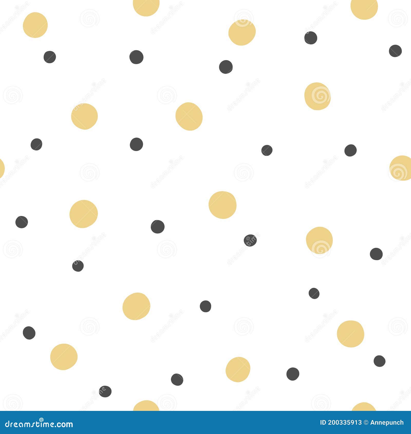 Simple Seamless Pattern with Scattered Dots. Stock Vector - Illustration of abstract, geometric ...