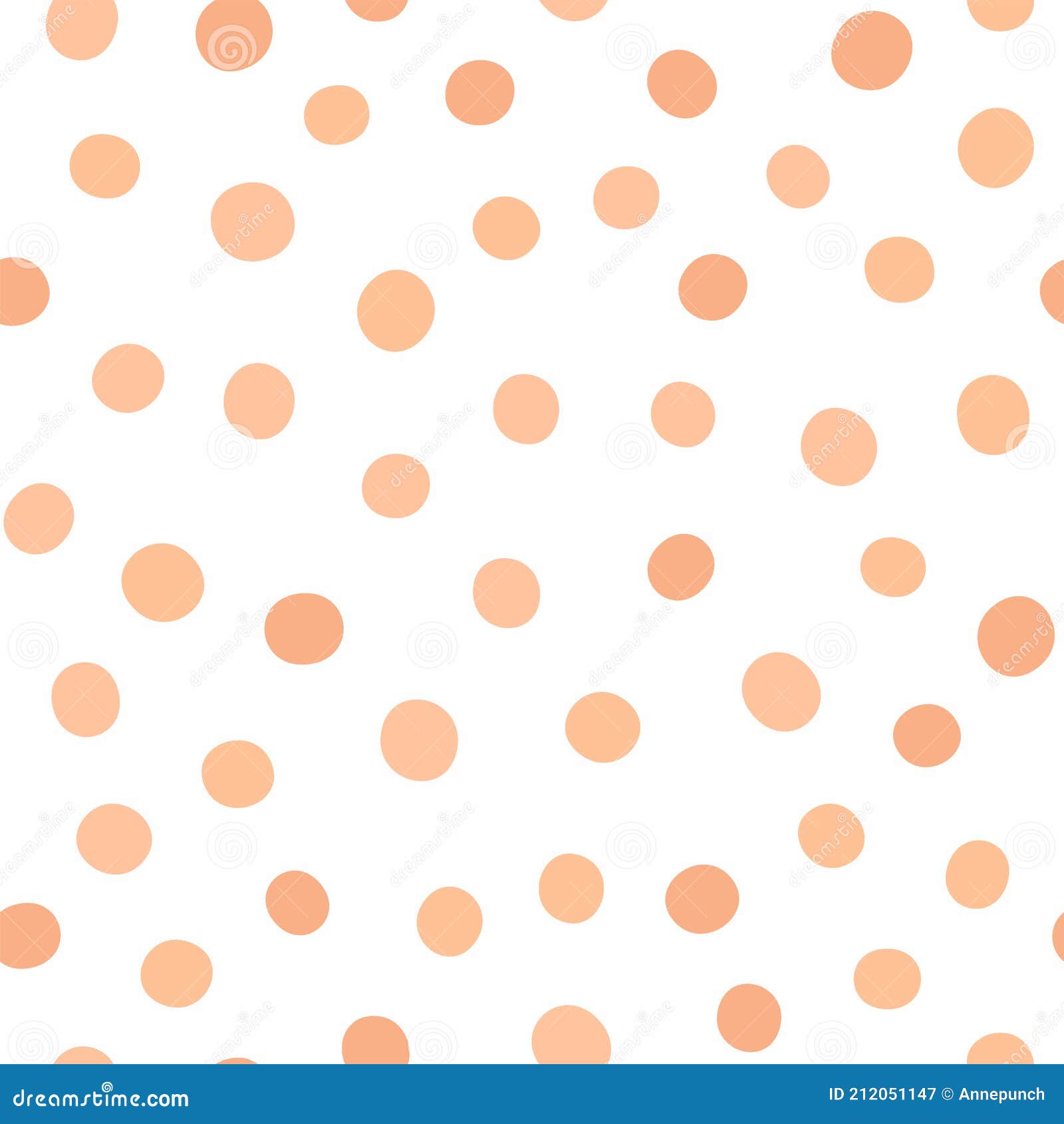 Simple Seamless Pattern with Scattered Round Spots. Stock Vector ...
