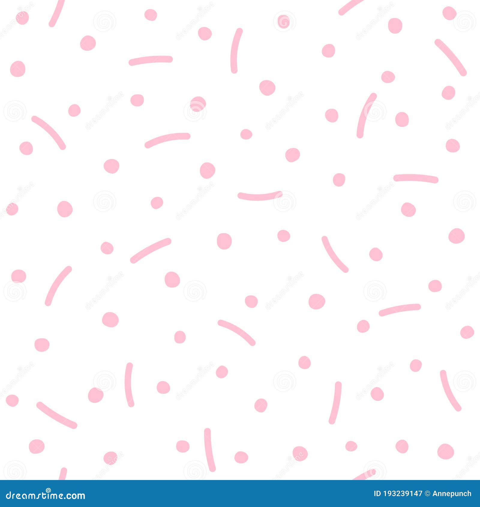 Simple Seamless Pattern with Scattered Short Lines and Small Dots ...