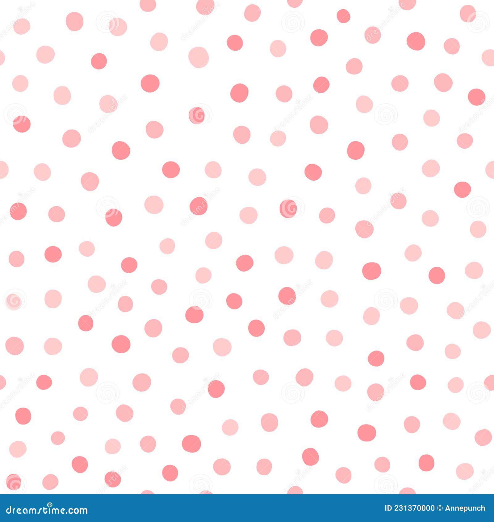 Simple Seamless Pattern with Scattered Small Round Spots. Stock Vector ...