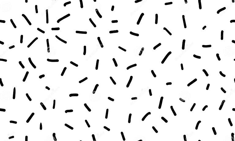 Simple Seamless Pattern with Small Black Lines. Vector Wallpaper with ...