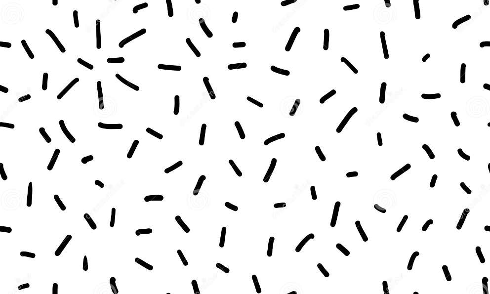 Simple Seamless Pattern with Small Black Lines. Vector Wallpaper with ...